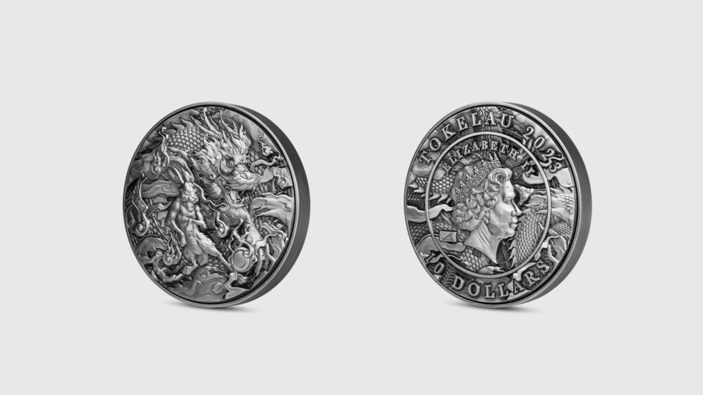 Chinese Dragon & Rabbit 2 oz Silver Coin – Precious Metal Collectors