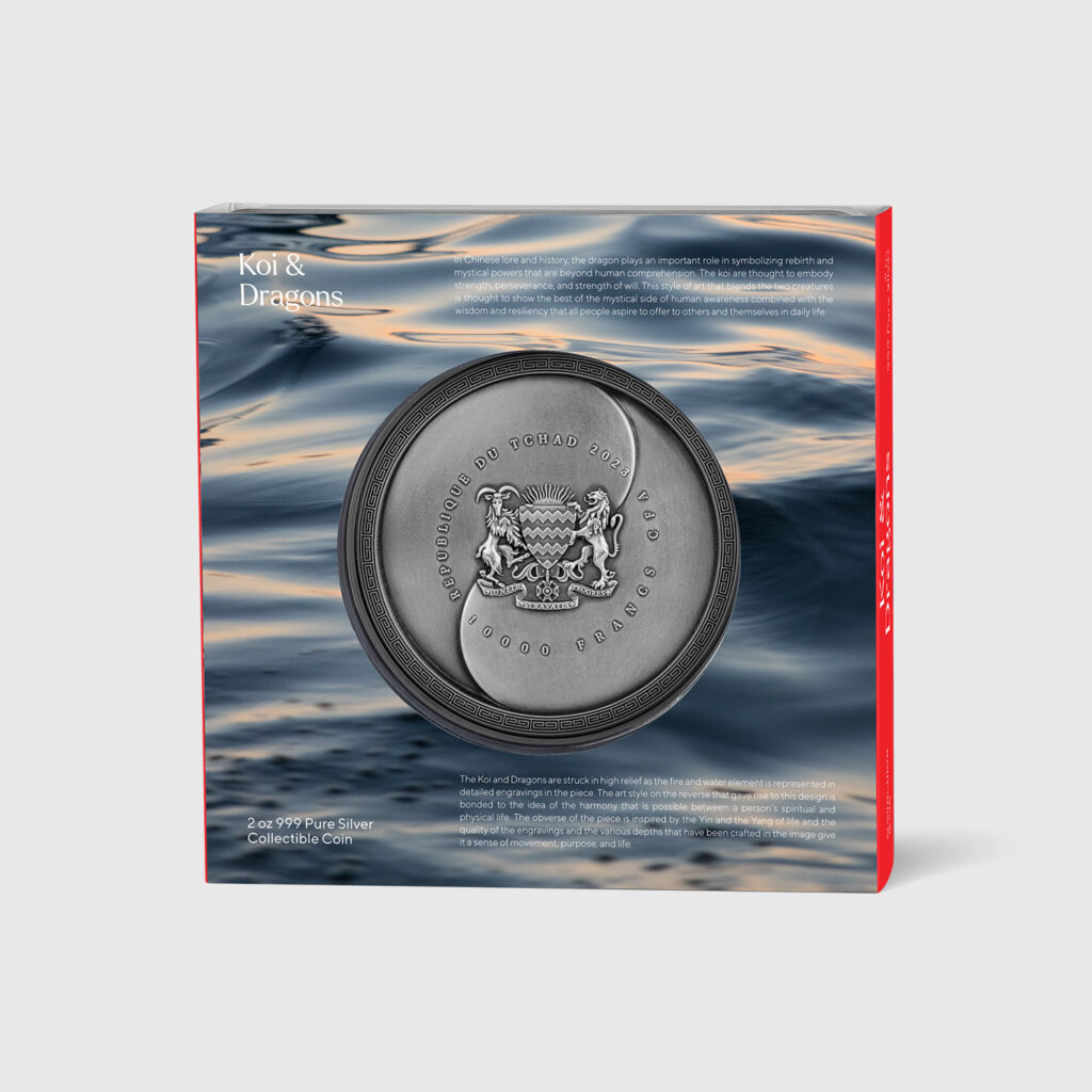 Koi and Dragons 2 oz Silver Coin – Precious Metal Collectors