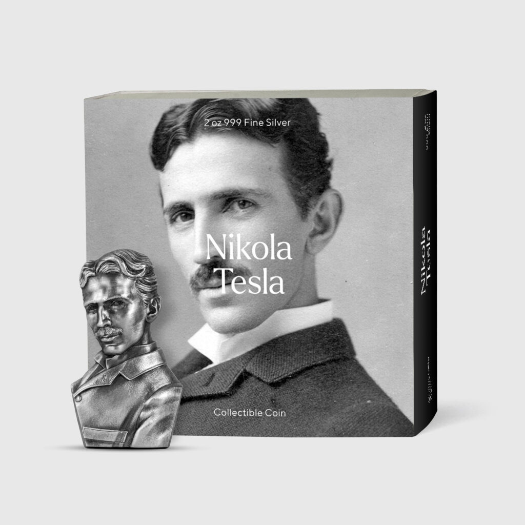 Nikola Tesla 2 oz Silver Coin – Precious Metal Collectors
