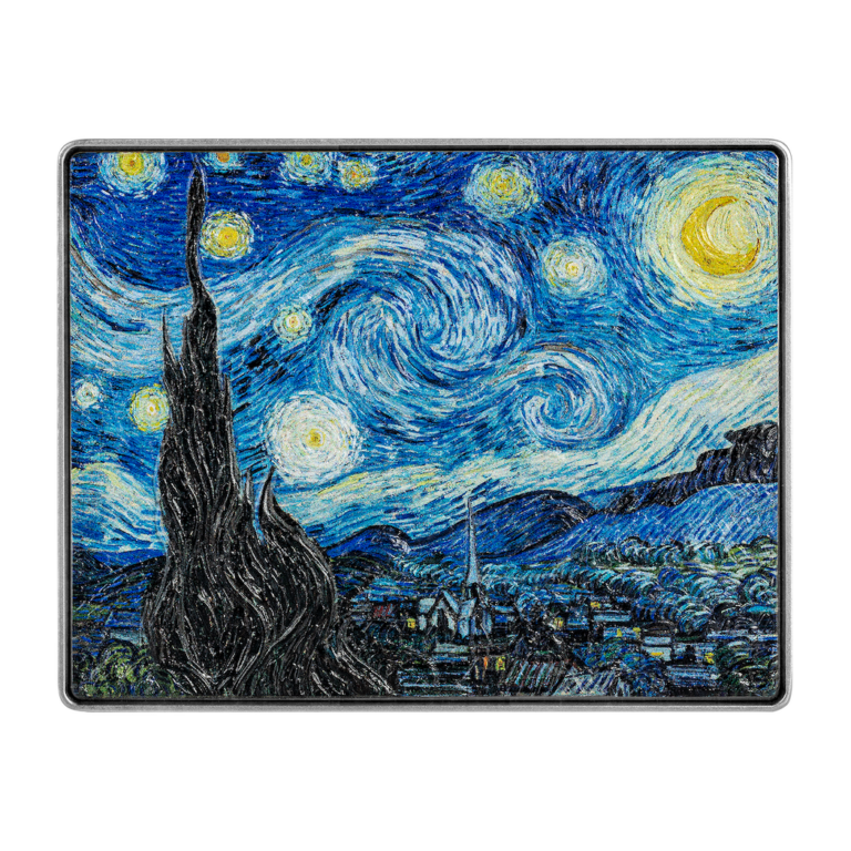 The Starry Night by Vincent van Gogh 1 oz Silver Coin – Precious Metal ...