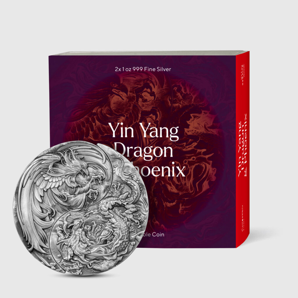 Yin Yang Dragon & Phoenix 1 oz x 2 Silver Coin – Precious Metal Collectors