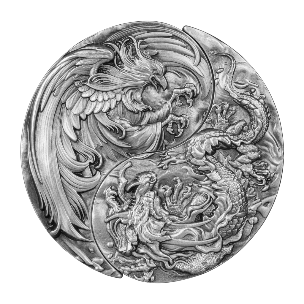 Yin Yang Dragon & Phoenix 1 oz x 2 Silver Coin – Precious Metal Collectors
