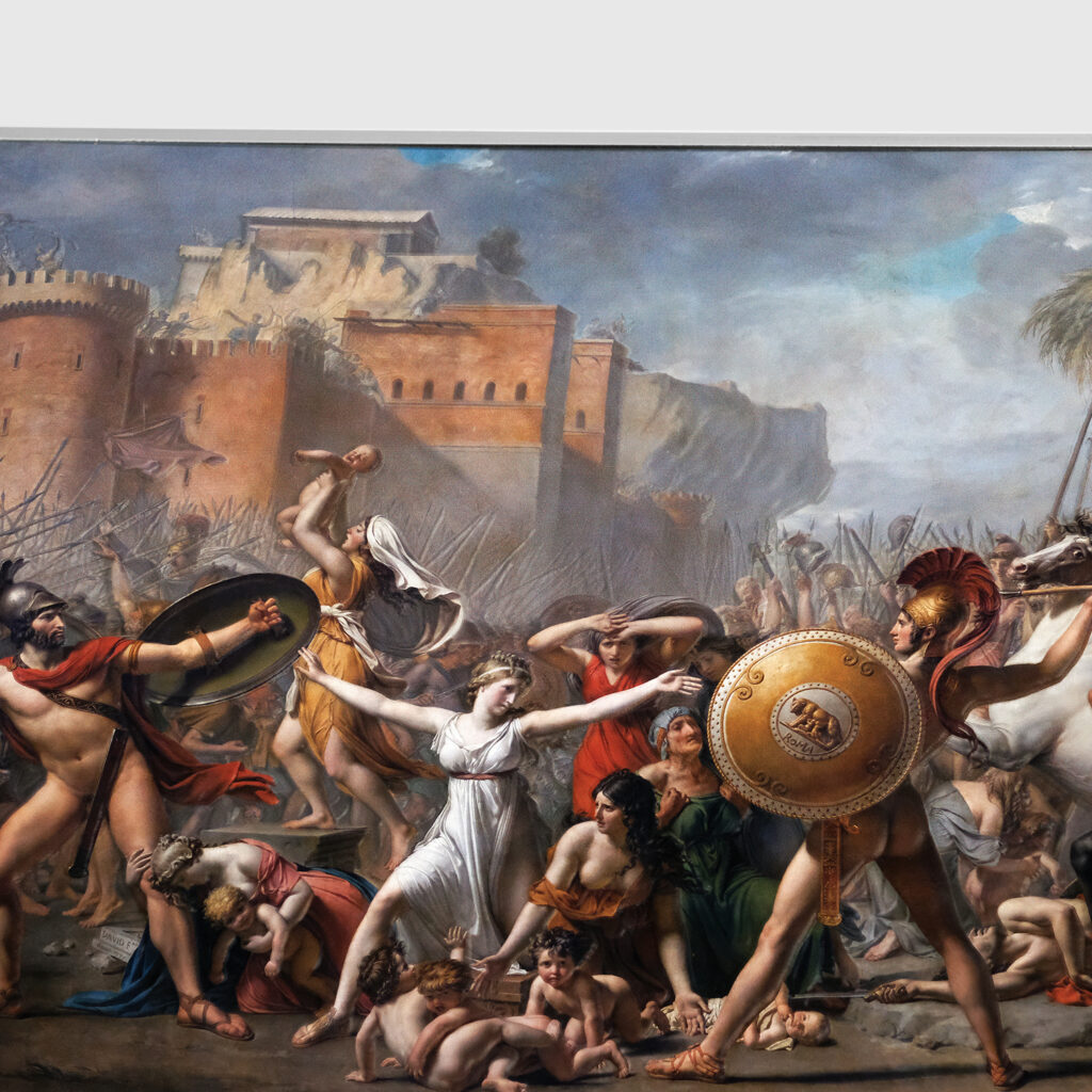The Intervention of the Sabine Women by Jacques Louis David 2.5 oz ...